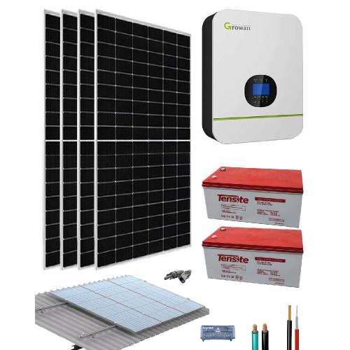 Kit Solar 3000W 24VDC 8540Wh/día con Batería de Gel 300A | AutoSolar Colombia