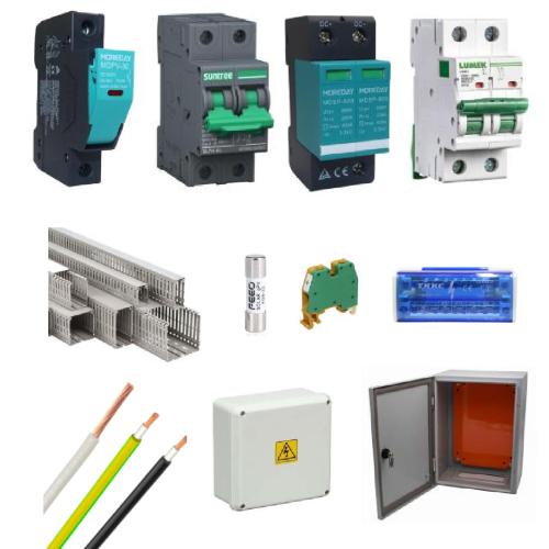 Kit Material Electrico Hibrido 25DC y 32AC | AutoSolar Colombia