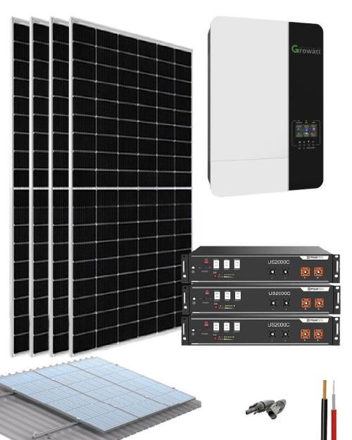Kit Solar Para Casa 3000W 48V 6500Wh/día con Batería Litio| AutoSolar